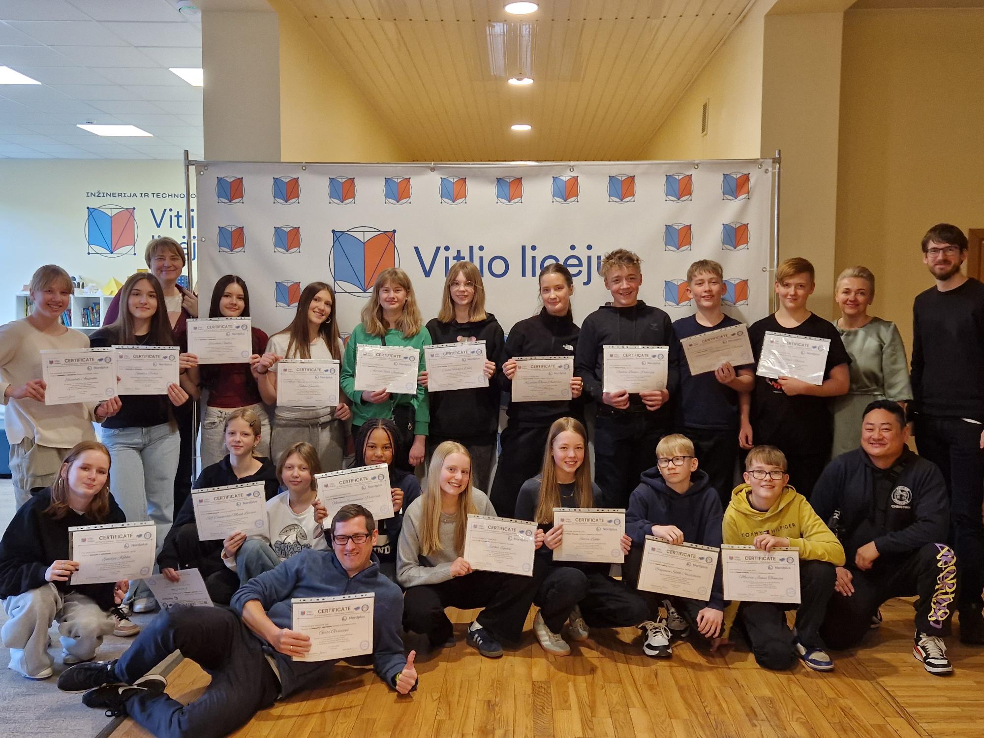 Danų ir latvių mokinių viešnagė Vitlio licėjuje | Vitlio licėjus